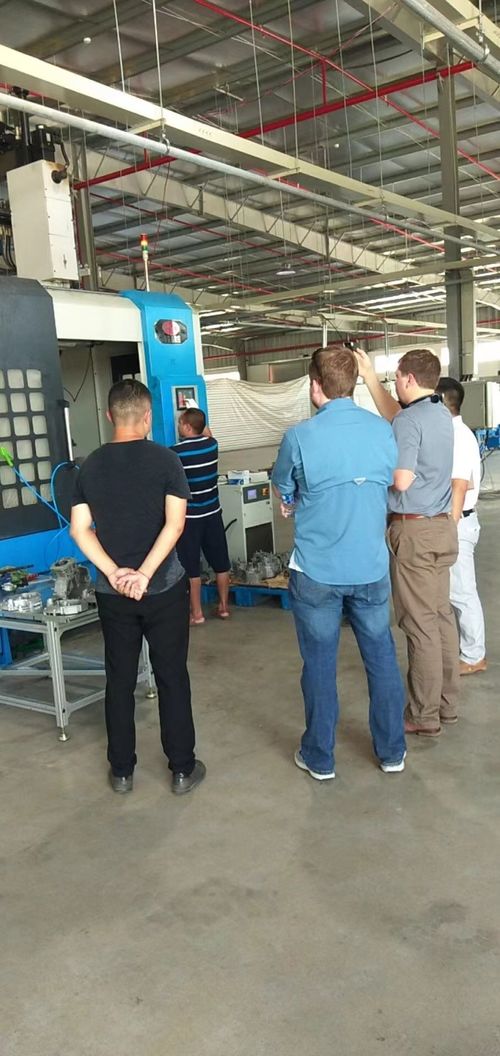 American customer's factory visit