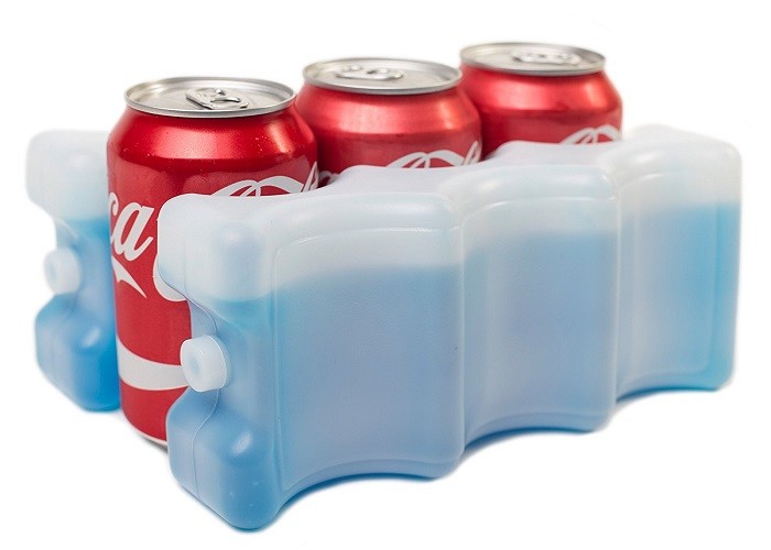 6 Pack Ice Packs Cooler for Lunch Box Reusable Freeze Gel Pack Double ...
