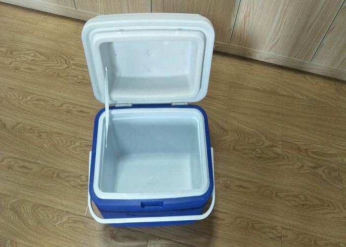 24L Plastic Foam Green Cold Chain Pcm Packaging Cooler Box With Handle ...