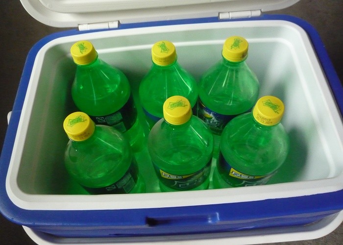 24L Plastic Foam Green Cold Chain Pcm Packaging Cooler Box With Handle ...